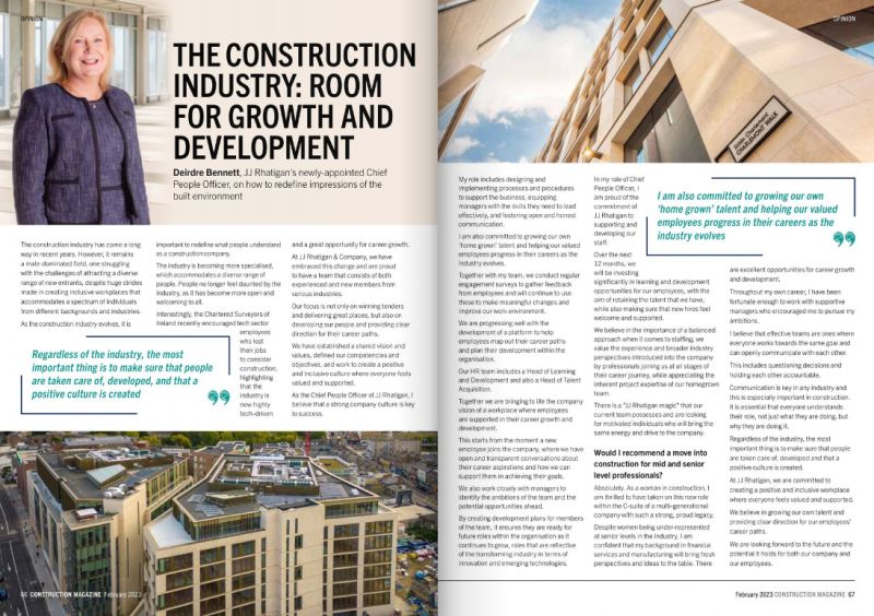 The Construction Industry: Room for Growth and Development - JJ ...