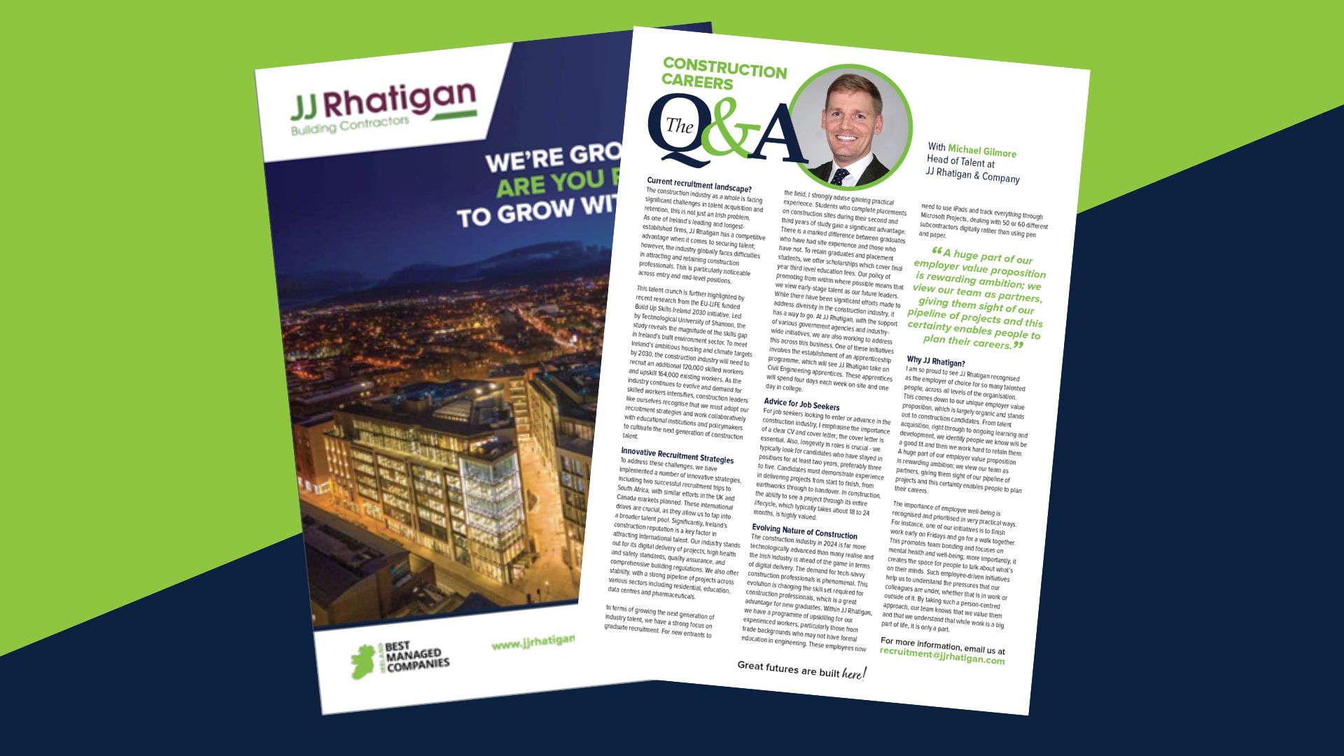 Construction Careers The Q&A - JJ Rhatigan JJ Rhatigan